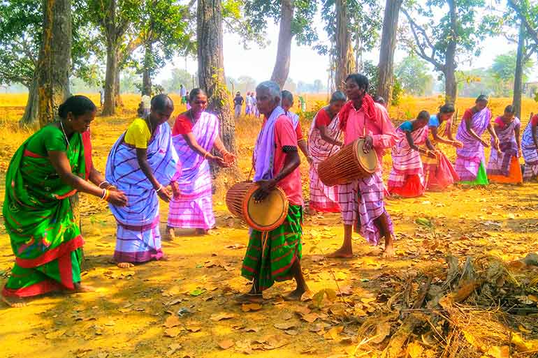 ধামসা-মাদলের দেশে, শাল-মহুয়ার গালিচায় নবজীবনের গান – ‘বাহা পরব’